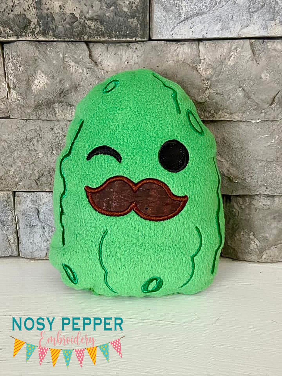 Pickle Stuffie (5 Sizes Included) Machine Embroidery Design Machine ...