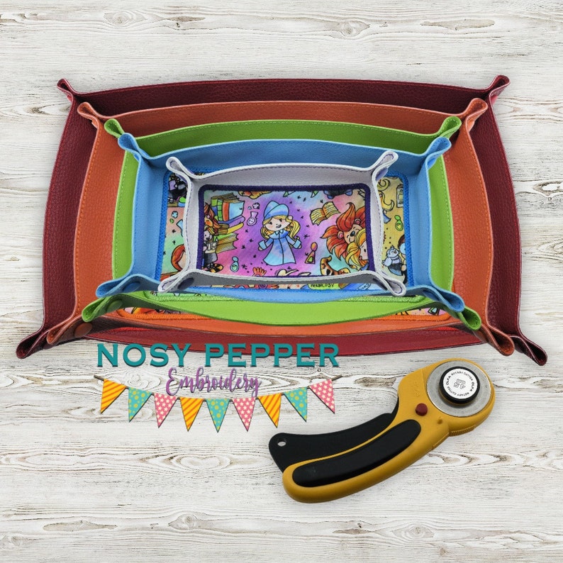 Rectangle Applique ITH Tray Set of 4 Sizes DIGITAL DOWNLOAD | Etsy