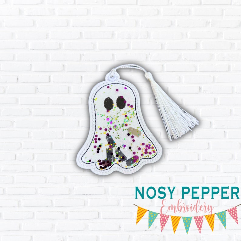Ghost Shaker Bookmark/bag Tag/ornament Machine Embroidery File DIGITAL ...