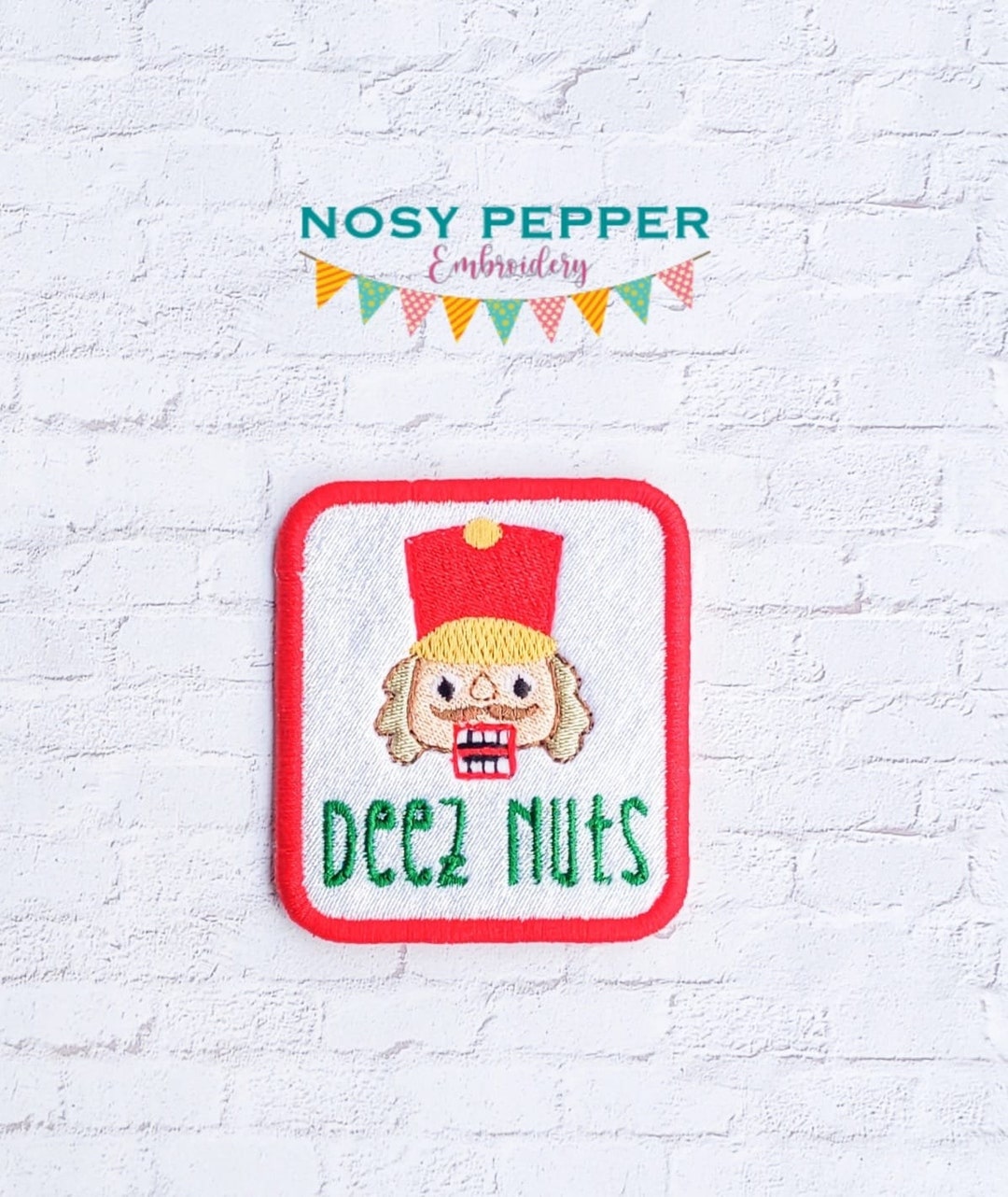 Deez Nuts Patch Machine Embroidery Design (2 Sizes Included) DIGITAL ...