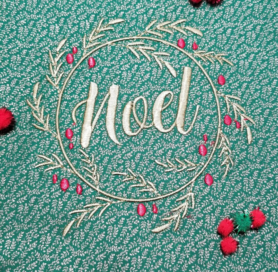 Noel Embroidery Design ( 5 Sizes Included) DIGITAL DOWNLOAD Machine ...