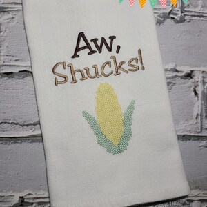 Aw Shucks Embroidery Design 5 Sizes Included DIGITAL DOWNLOAD Machine ...