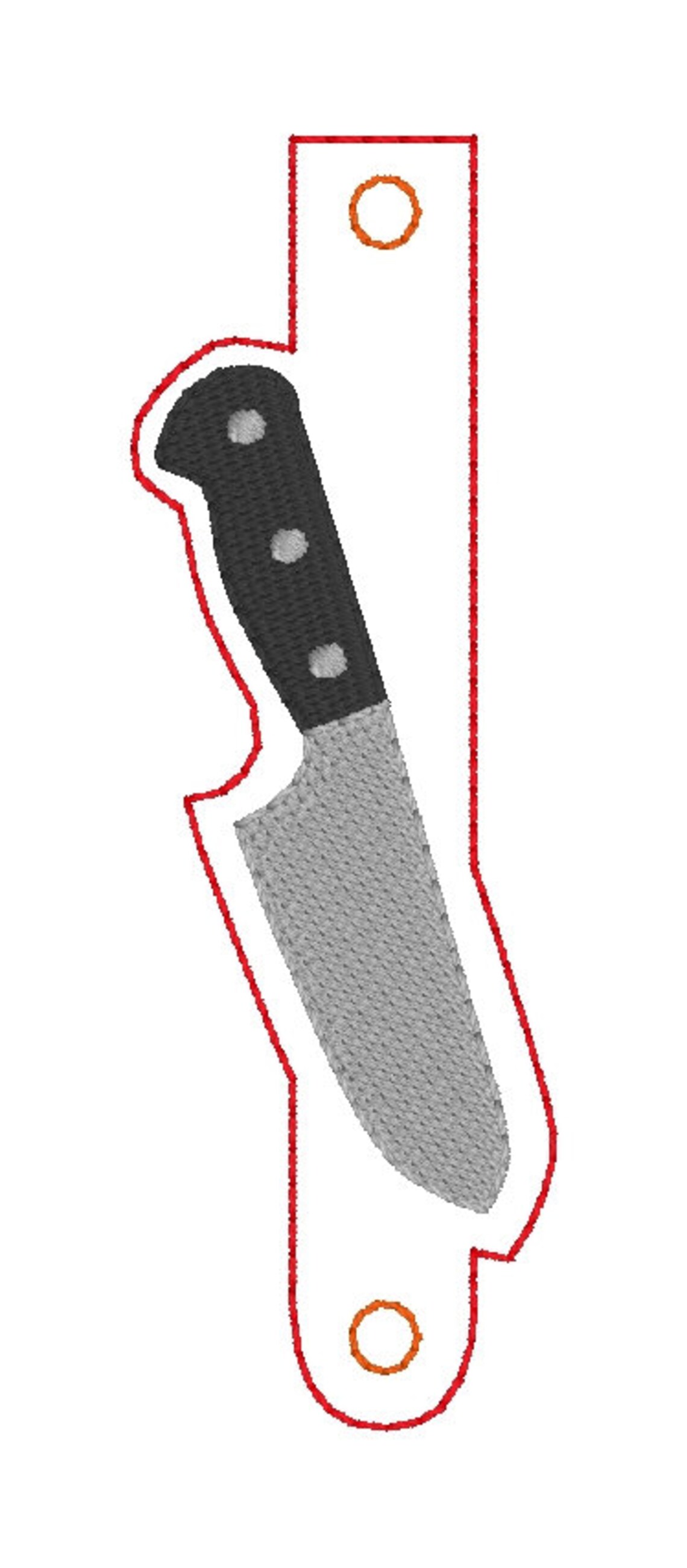 Knife Wallet Tab in the Hoop Embroidery Design DIGITAL - Etsy