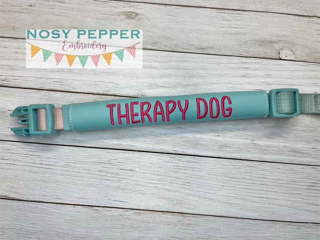Therapy Dog Collar Wrap 3 Sizes Included DIGITAL DOWNLOAD - Etsy