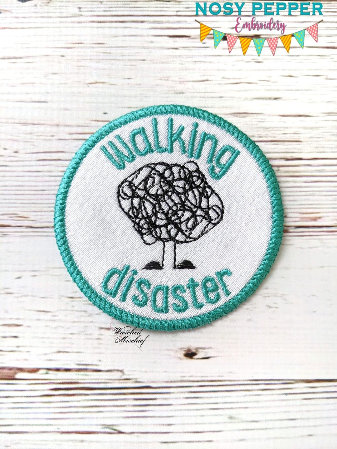 Walking Disaster Patch (2 Sizes Included) DIGITAL DOWNLOAD - Etsy