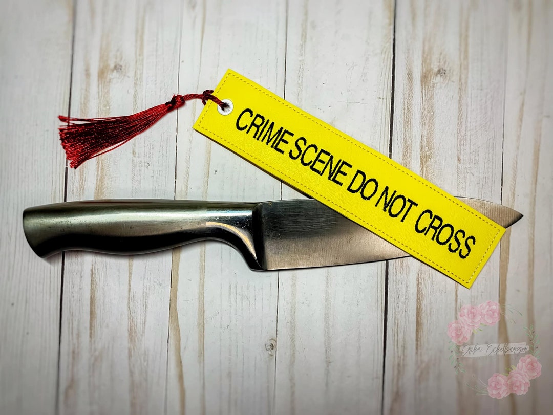 Crime Scene Bookmark Machine Embroidery Pattern DIGITAL DOWNLOAD ...