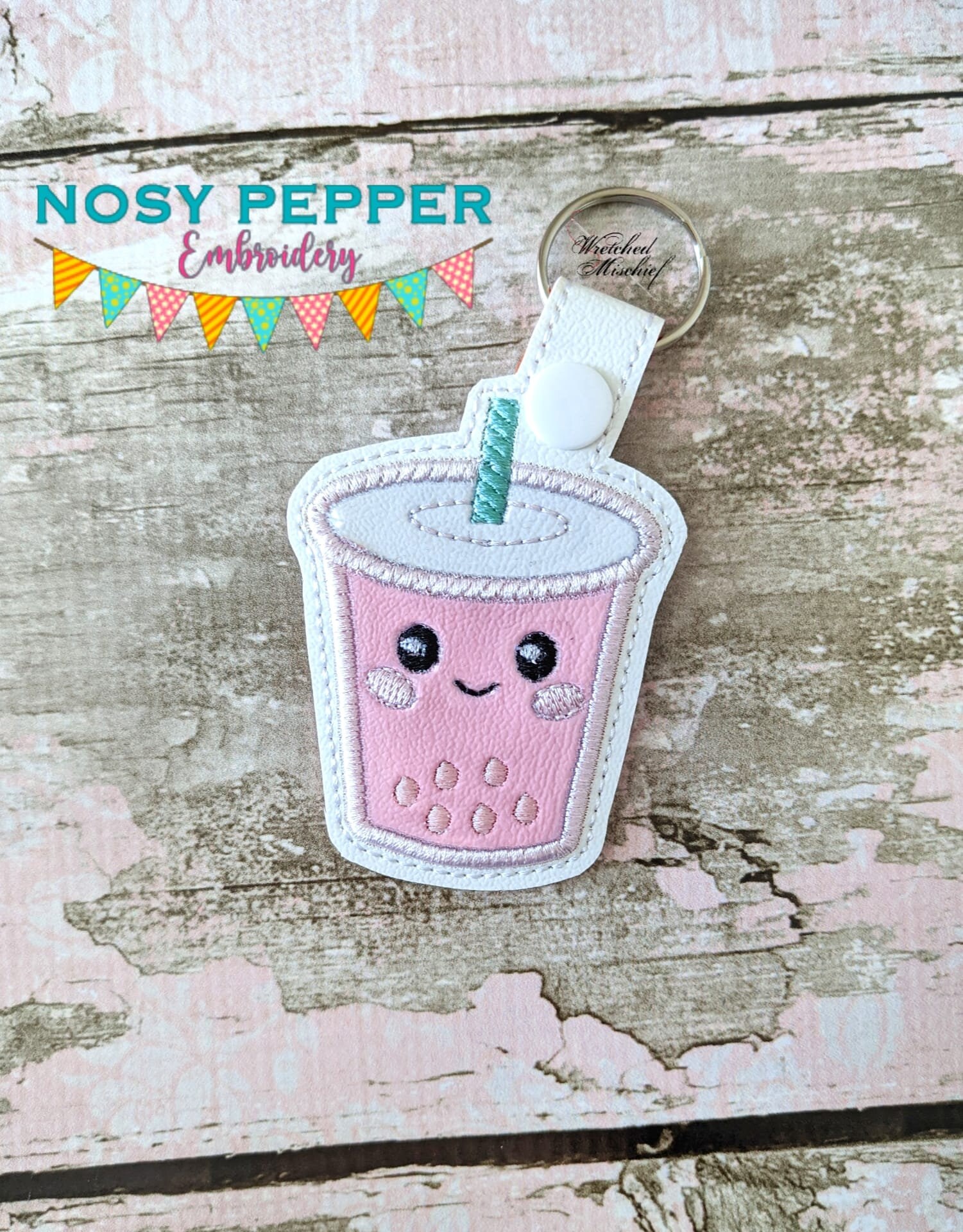 Boba Applique Snap Tab Embroidery Design single & Multi Files - Etsy