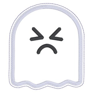 Ghost Applique Coaster Embroidery Designs (4 Designs Included) DIGITAL ...