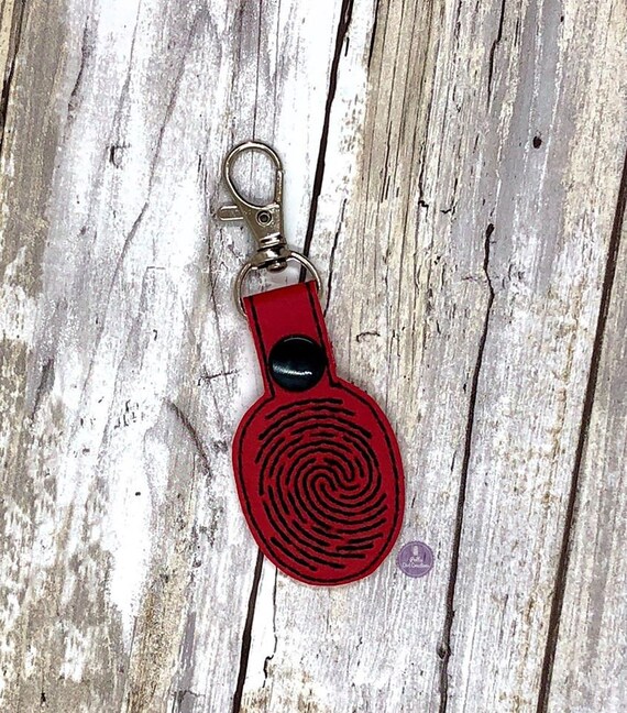 Fingerprint Snap Tab Embroidery Pattern DIGITAL DOWNLOAD | Etsy