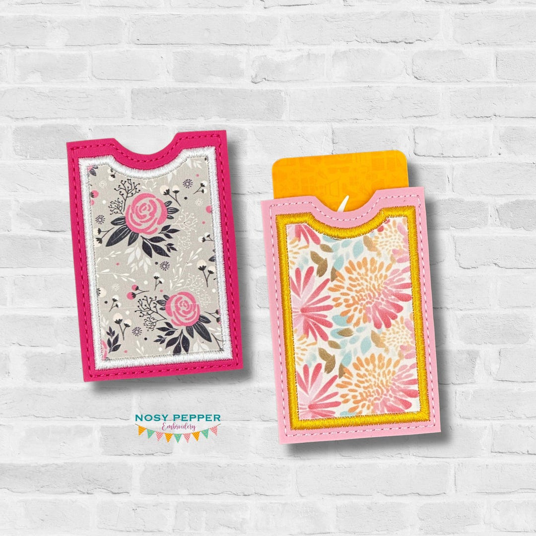Applique Gift Card Holder Machine Embroidery Design 4x4 DIGITAL ...