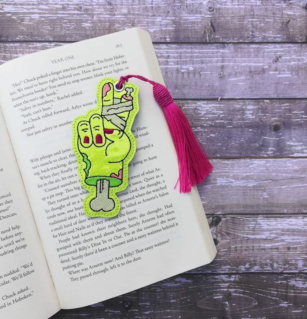 Zombie Hand Bookmark Embroidery Design DIGITAL DOWNLOAD Machine ...