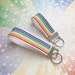Rainbow Key Fob (5x7 & 6x10 Hoop Sizes Included) Embroidery Design ...