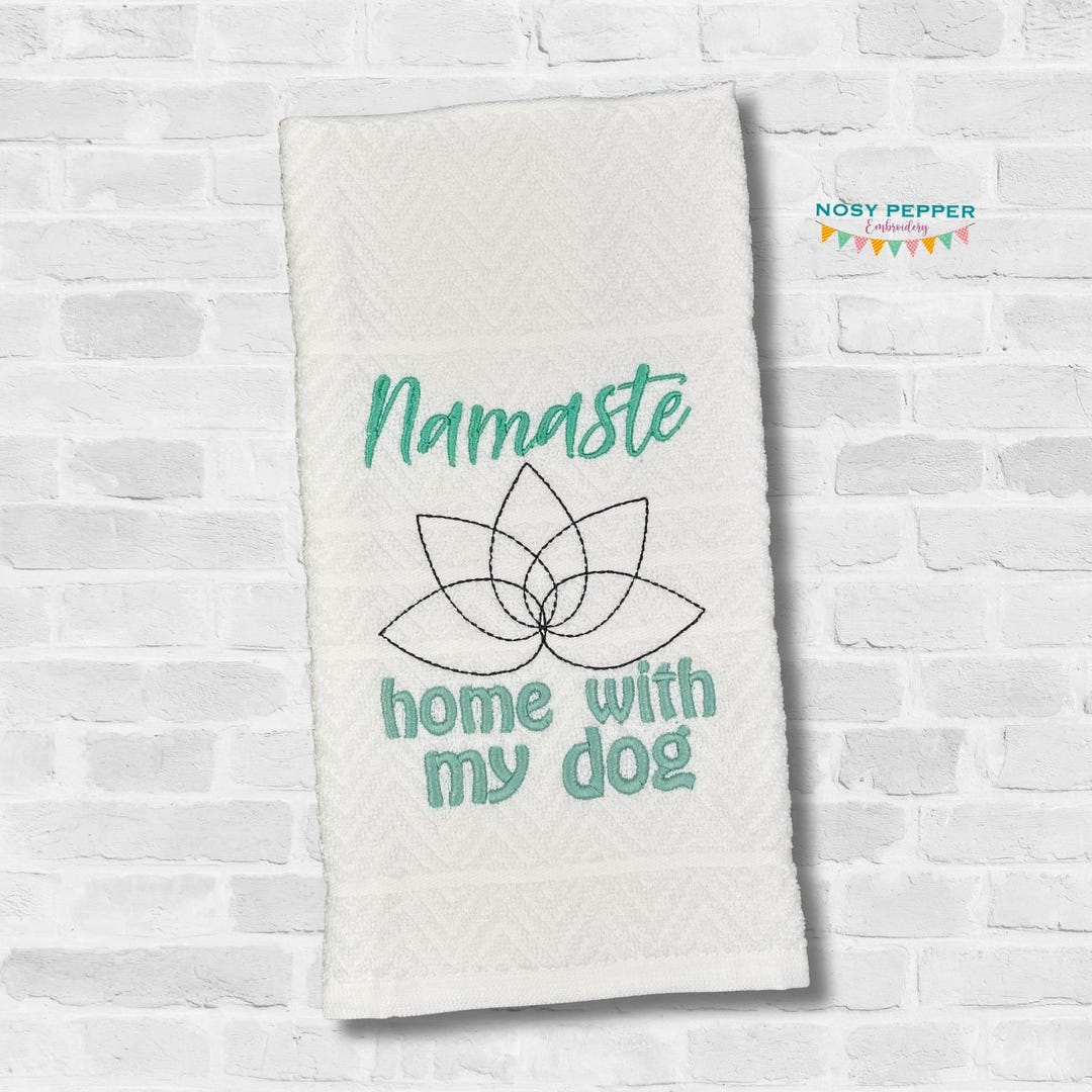 Namaste Home Machine Embroidery Design (4 Sizes Included) DIGITAL ...