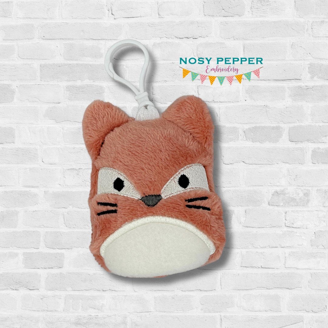 Fox Plush Keychain Machine Embroidery Design DIGITAL DOWNLOAD - Etsy
