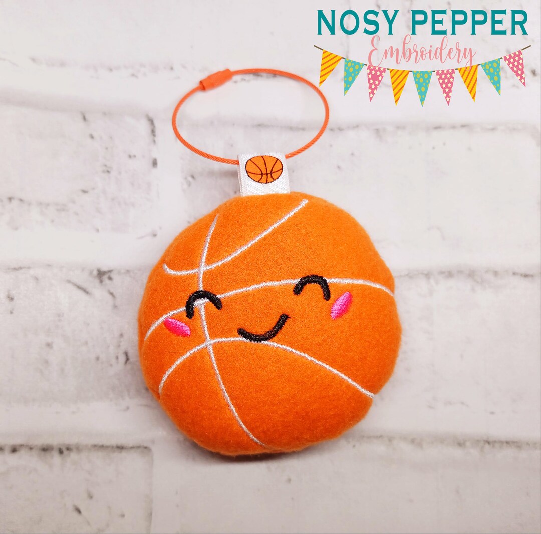 Basketball Mini Stuffie Machine Embroidery Design Machine Embroidery ...