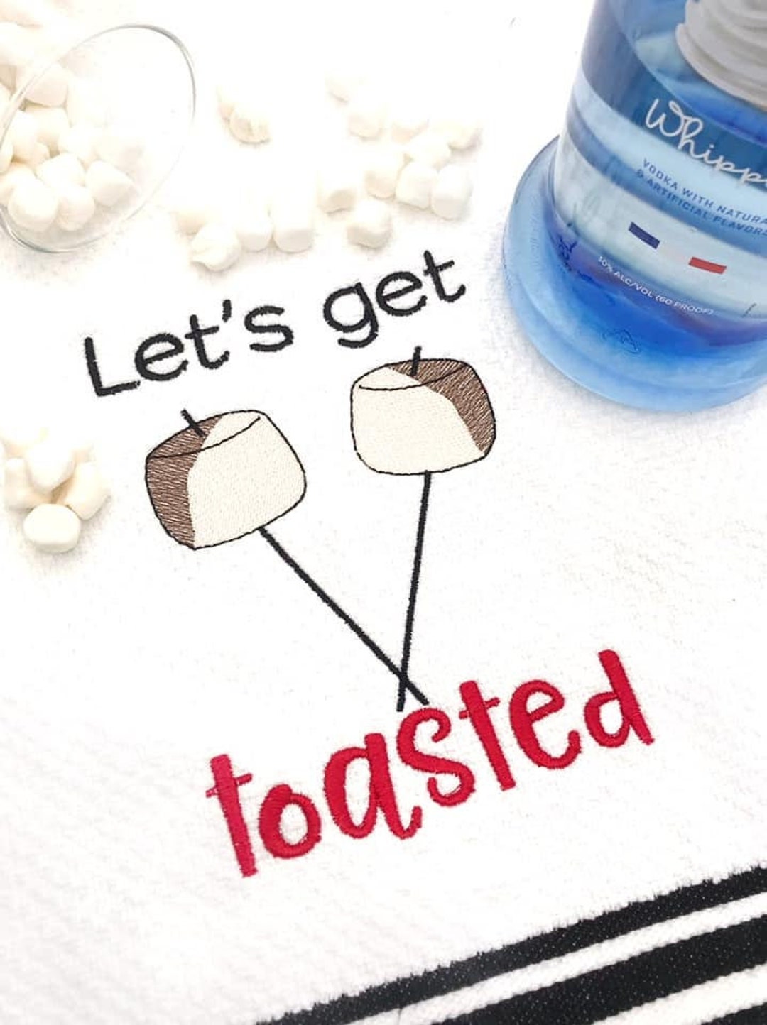 Let's Get Toasted Embroidery Design 4 Sizes Included DIGITAL DOWNLOAD ...