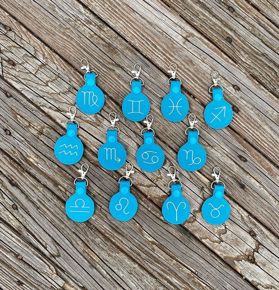 Zodiac Symbol Snap Tab Embroidery Design DIGITAL DOWNLOAD Set - Etsy