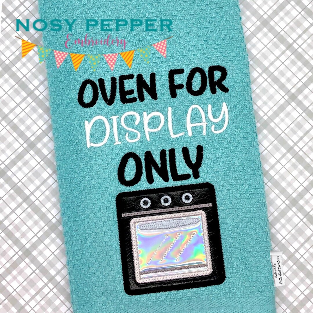 Oven for Display Only Applique Embroidery Design (digital Download) - Etsy