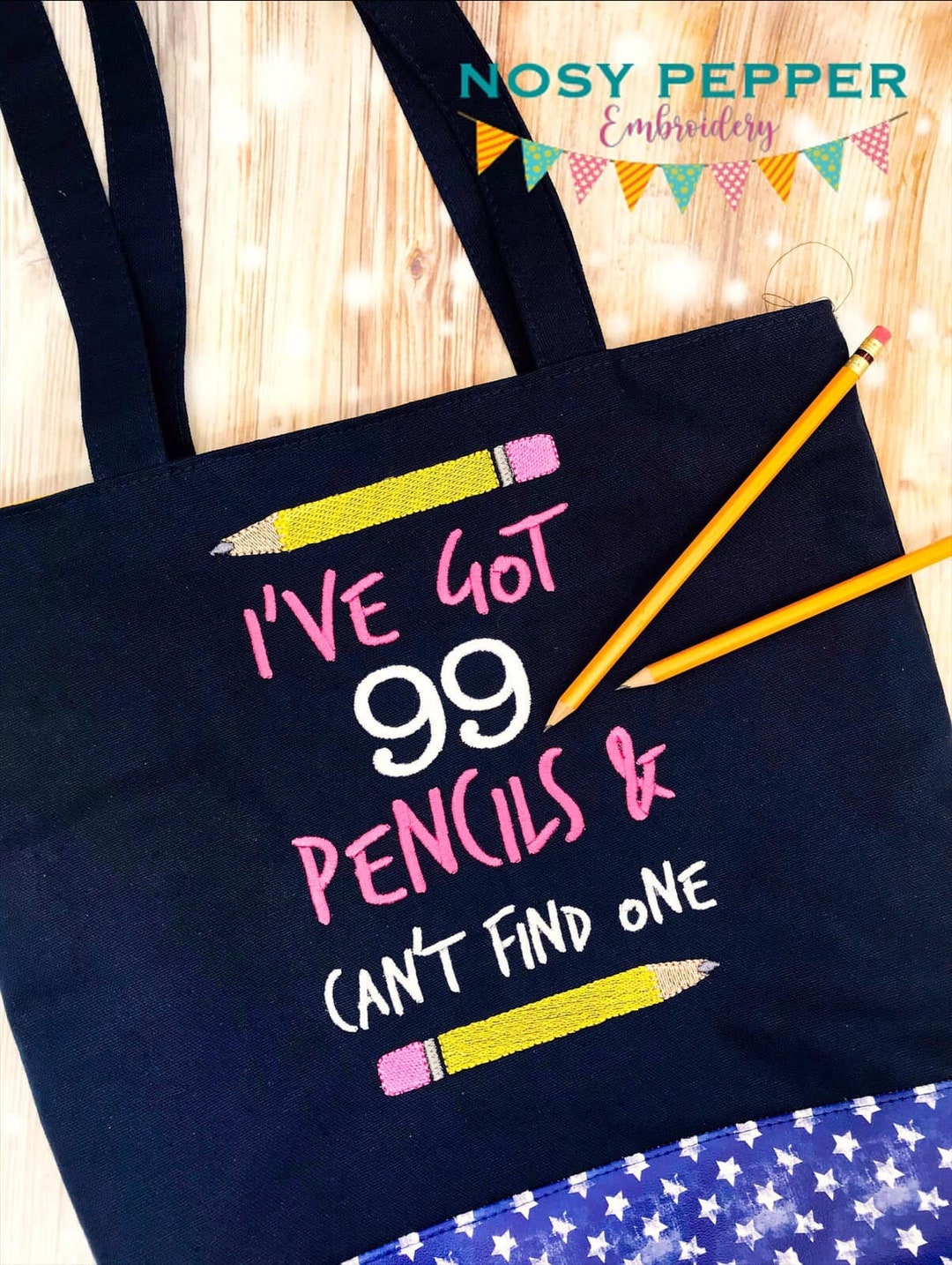I've Got 99 Pencils & Can't Find One Embroidery Design 4 Sizes Included ...