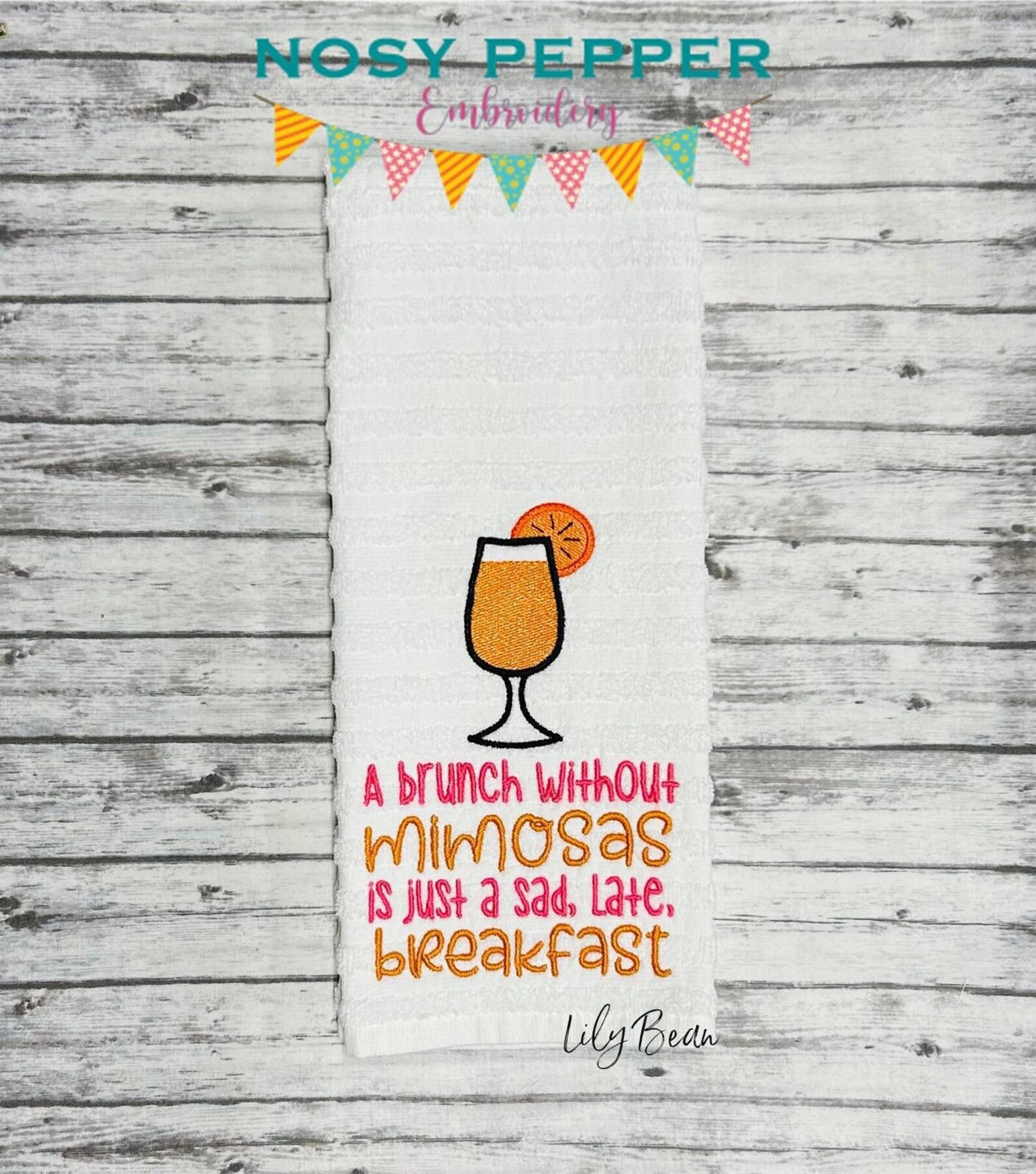 A Brunch Without Mimosas Sketchy Machine Embroidery Design (4 Sizes ...