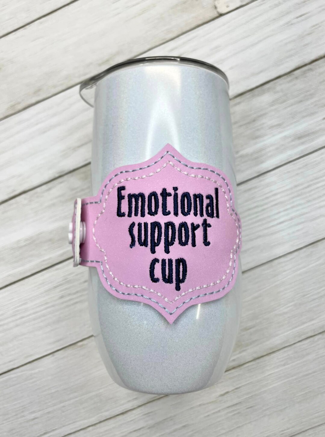 Emotional Support Cup Bottle Band Embroidery Design DIGITAL DOWNLOAD ...