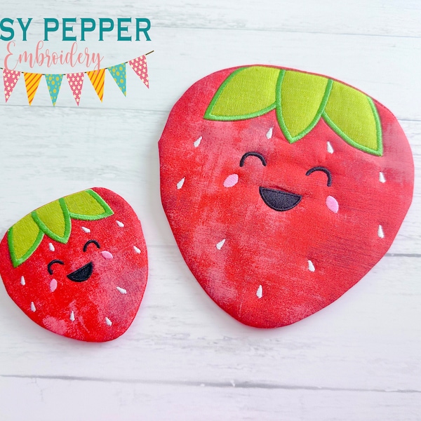 Strawberry Mug Rug - Etsy