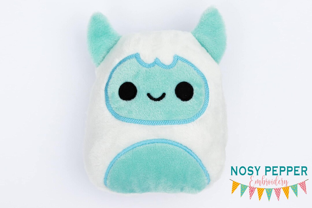 Yeti Squishy Stuffie (5 Sizes Included) Machine Embroidery Design ...