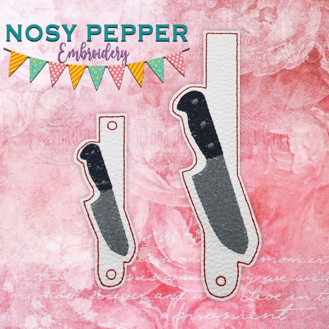 Knife Wallet Tab in the Hoop Embroidery Design DIGITAL - Etsy