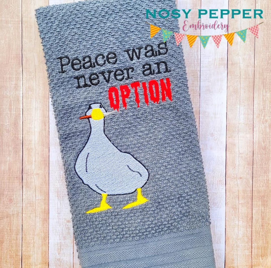 Peace Was Never an Option Goose Sketchy (4 Sizes Included) DIGITAL ...