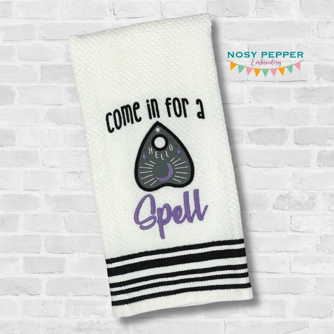 Come in for A Spell Applique Machine Embroidery Design (4 Sizes ...