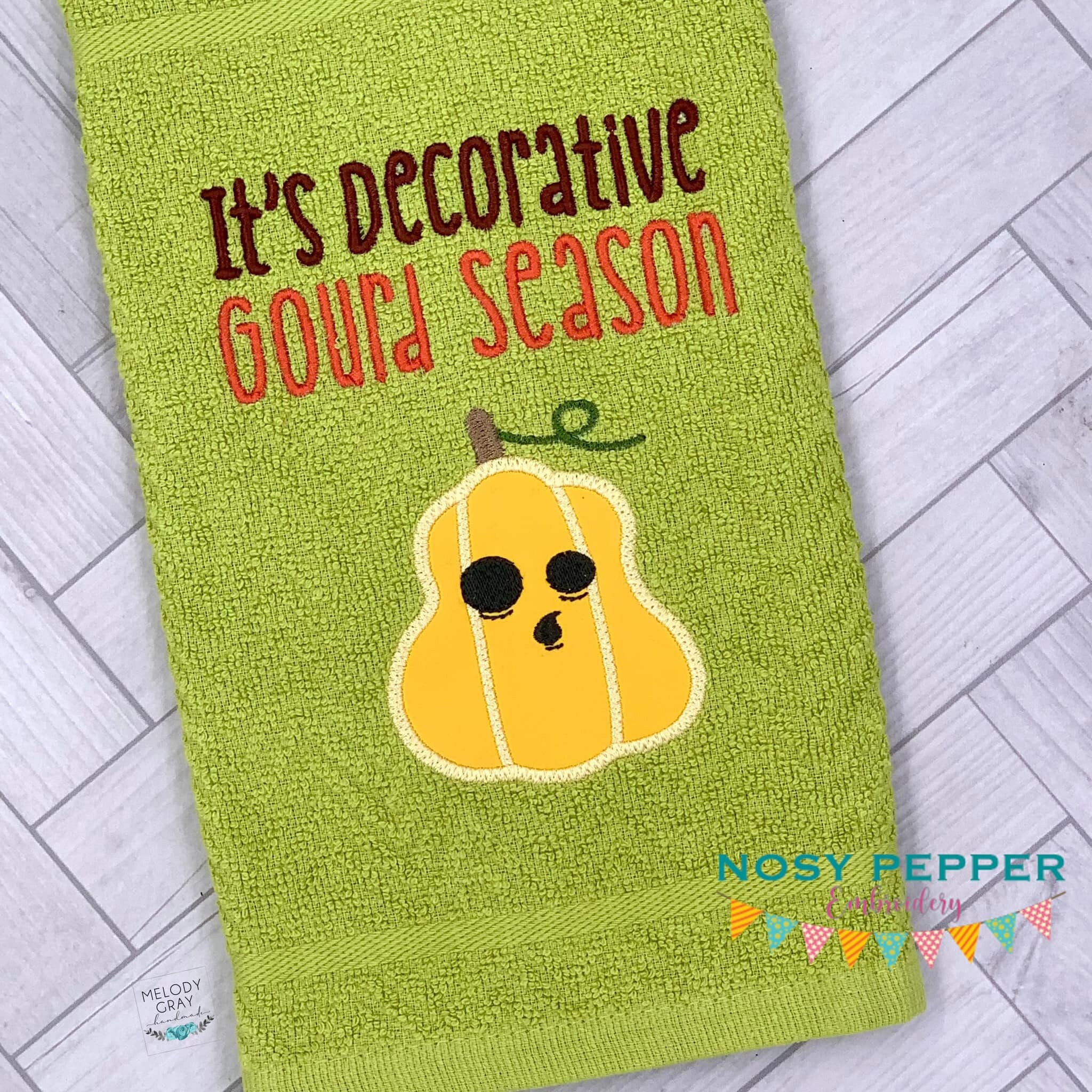 Decorative Gourd Season (2 Versions & 4 Sizes Included) Embroidery ...