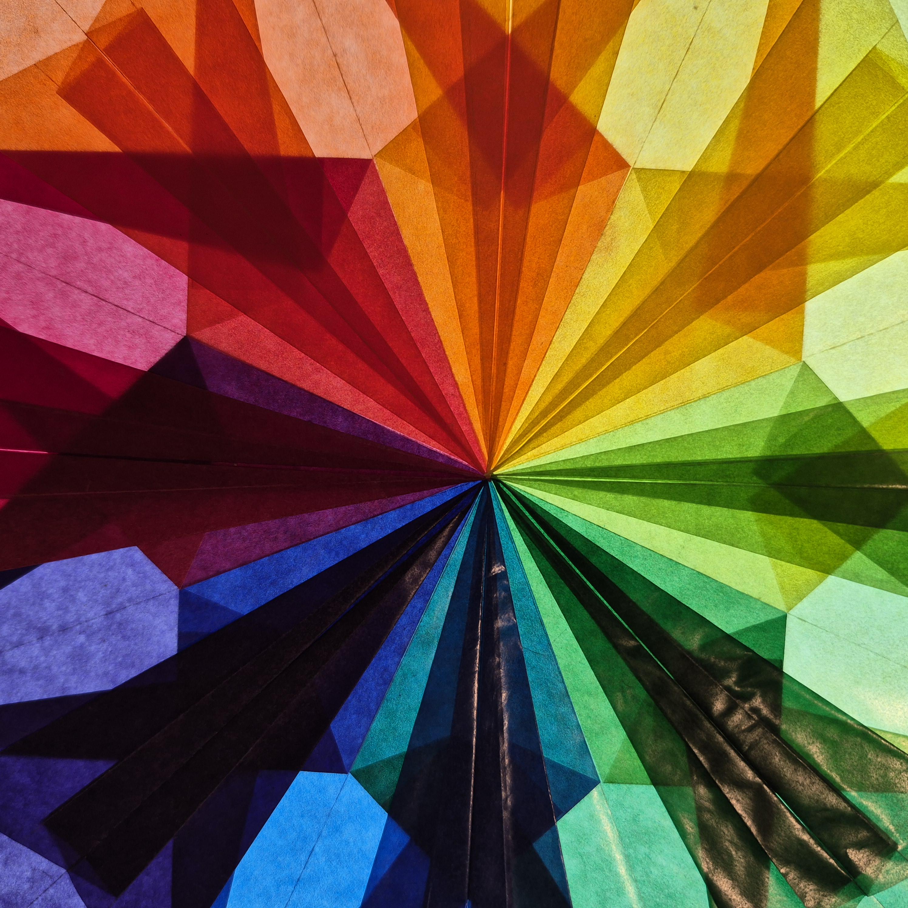 Rainbow Window Star: 16-point Paper Suncatcher Decoration - Etsy