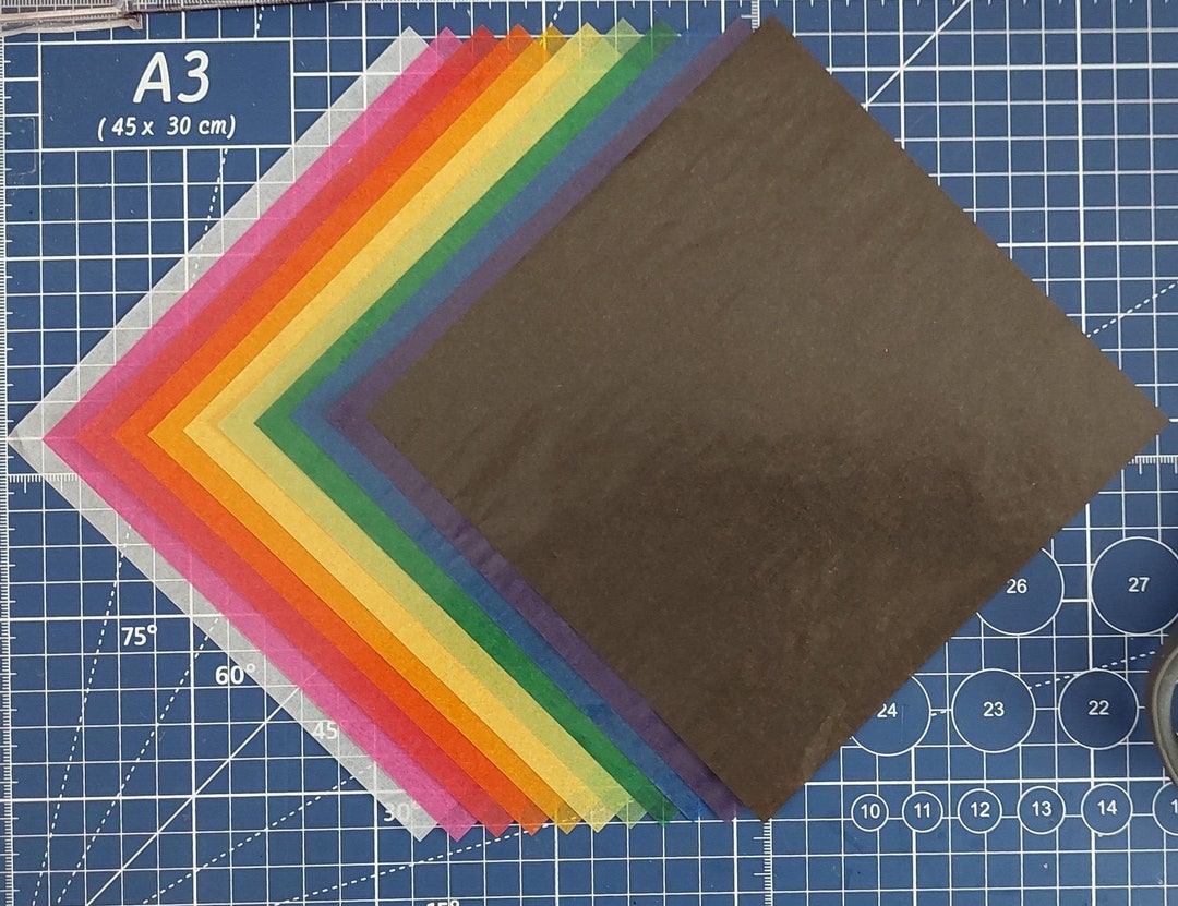 Kite Paper: 16 Cm/22 Cm Size - Assorted Colors for Window Stars (100 ...