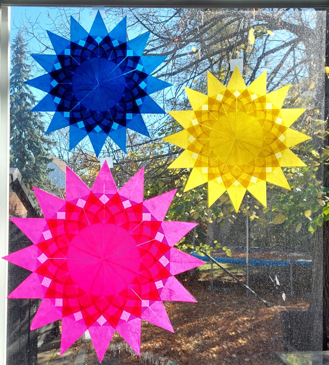 No. 16 - 16 Point Window Star - Pink - 22 Cm Wide - Etsy