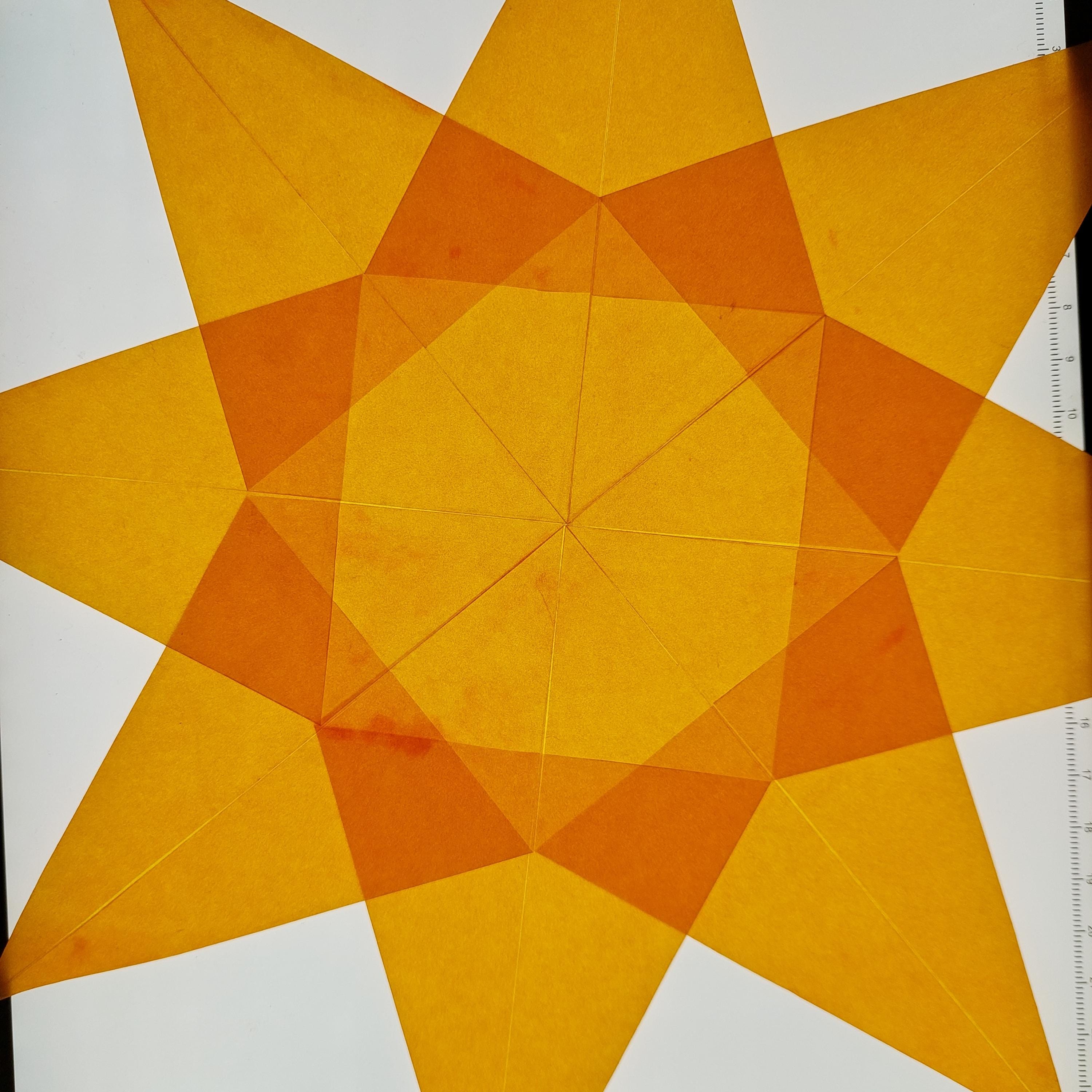 No. 1 Translucent 8 Point Window Star: Minimalist Colorful Decor - Etsy