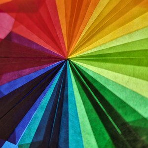 Rainbow Window Star: 16-point Paper Suncatcher Decoration - Etsy