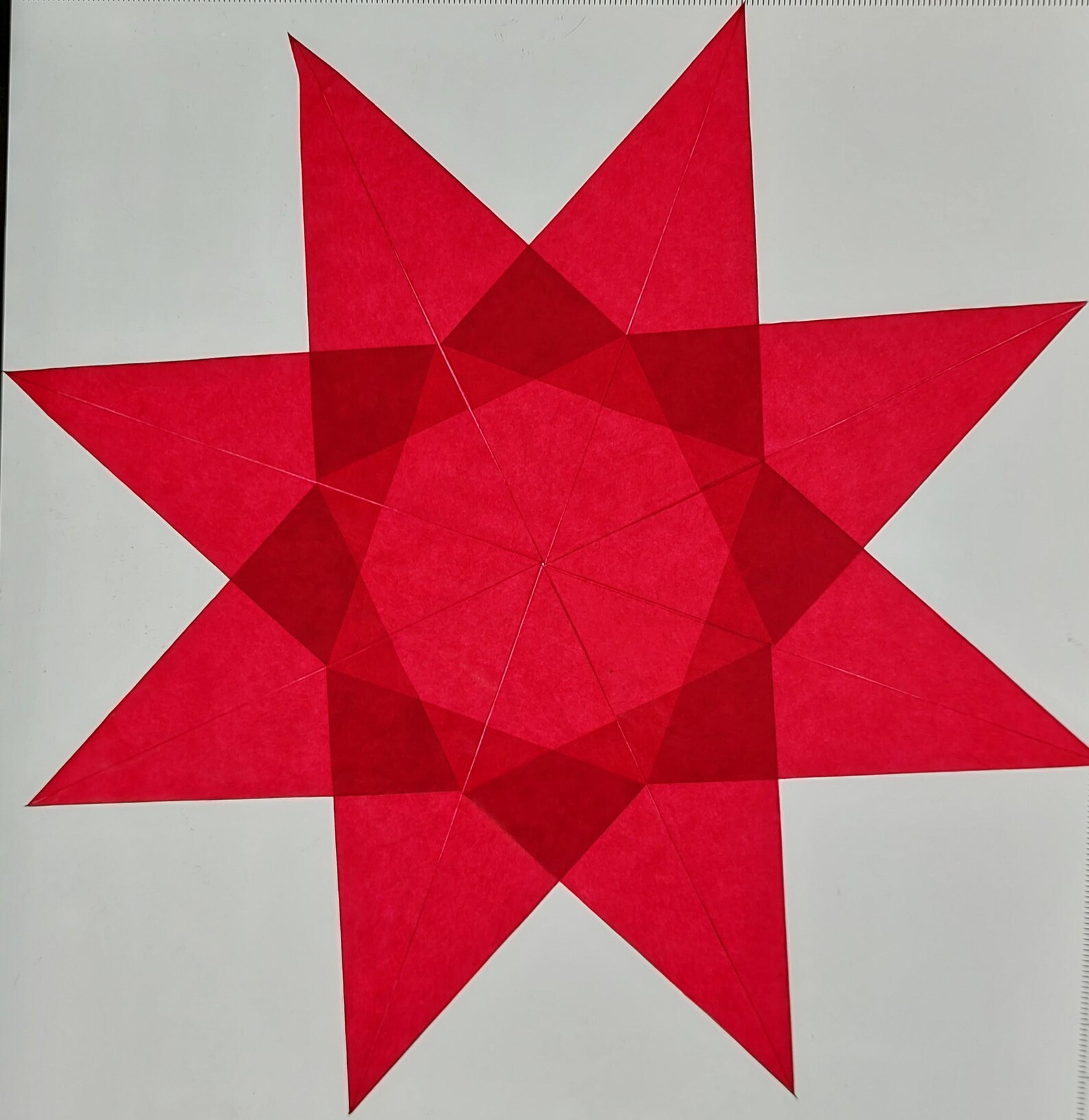 No. 1 Translucent 8 Point Window Star: Minimalist Colorful Decor - Etsy