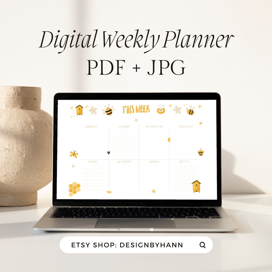 Honey Bee Planner Template, Printable Bee Lovers Planner,instant ...