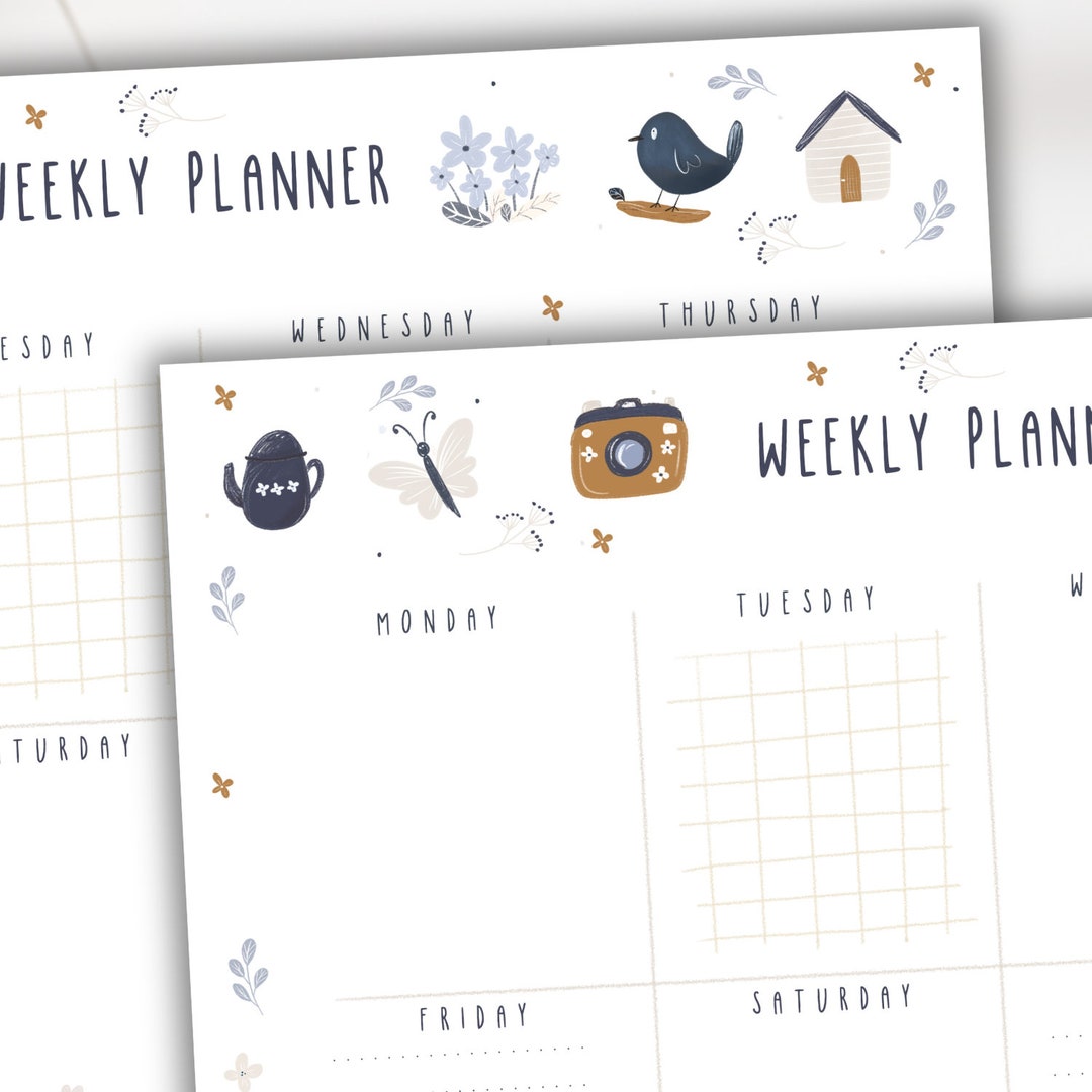 Cozy Cottage Digital Planner Bundle, Weekly & Daily Printables, Cottage ...