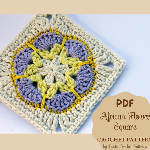 African Flower Motif - Etsy