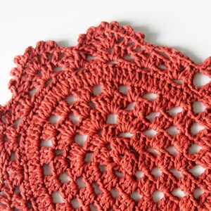 Crochet Pattern Heart Placemat - PDF, Heart Table Placemat, Crochet ...