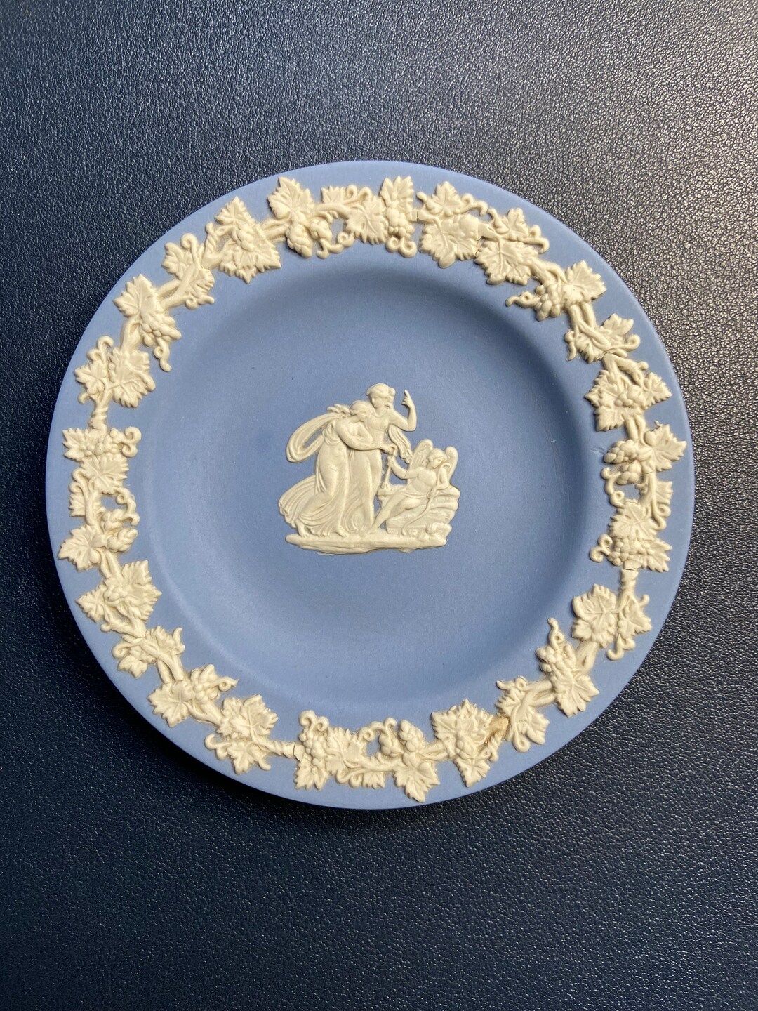 Vintage Wedgwood Jasperware Small Trinket Dish FREE Postage Within the ...