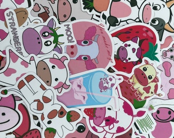 Cow Stickers Pack | Etsy