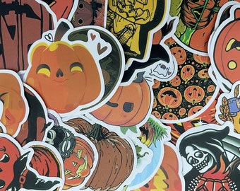 Pumpkin Stickers | Etsy