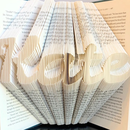 Custom Folded Book Art Personalized Gift Unique Gifts Book - Etsy