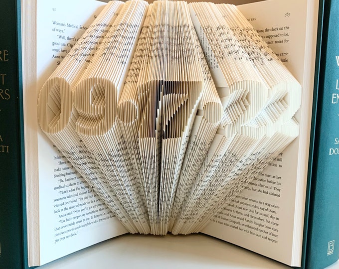 Custom Date Folded Book Book Lovers Gift Unique Gifts - Etsy