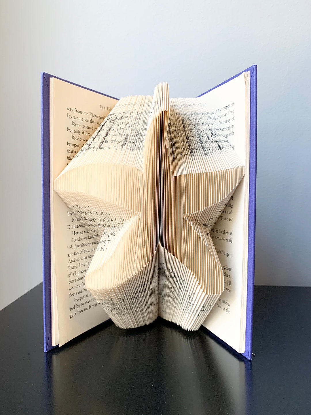 Starfish Folded Book Art: Beach House Decor - Etsy