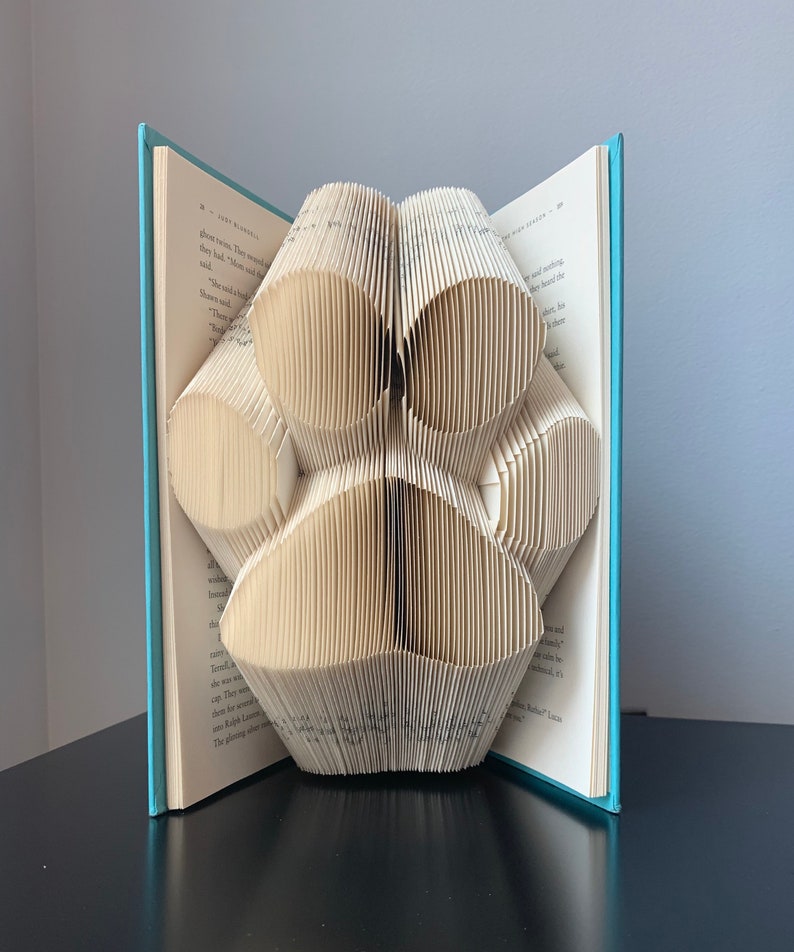 Paw Print Folded Book Folded Books Unique Gifts Folded | Etsy