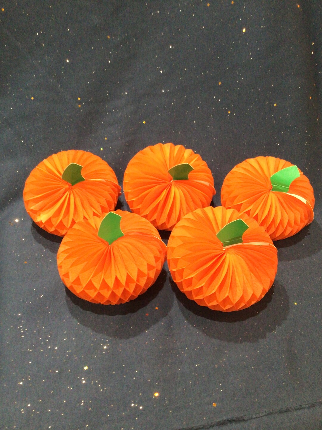 1975 Beistle Honeycomb Pumpkin Halloween Decor Pieces - Etsy