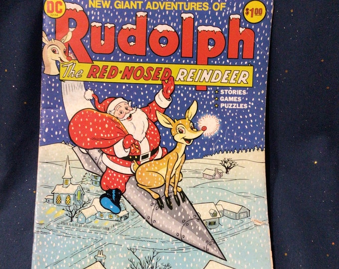 1972 DC Comics Giant Rudolph the Red Nosed Reindeer Book - Etsy